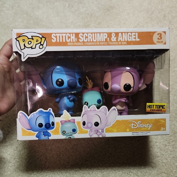 Disney | Toys | Disney Stitch Scrump Angel Funko Pop 3pack | Poshmark